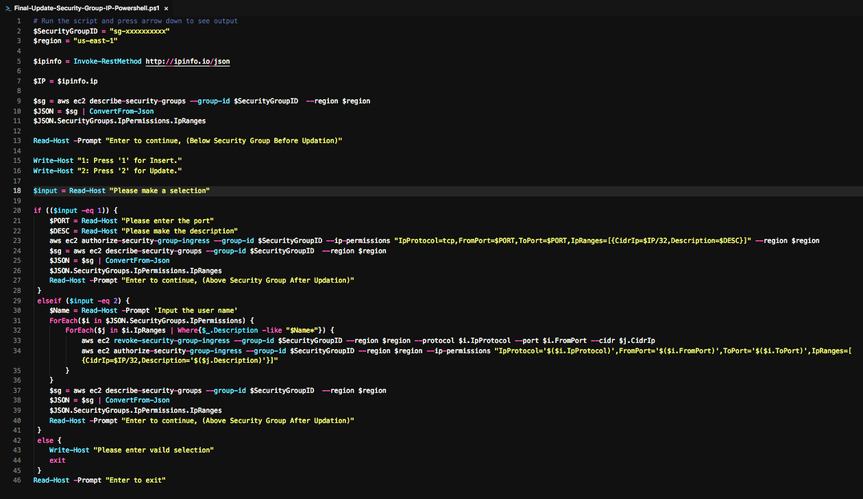 Aws Security Group Update Powershell Sunnyuff